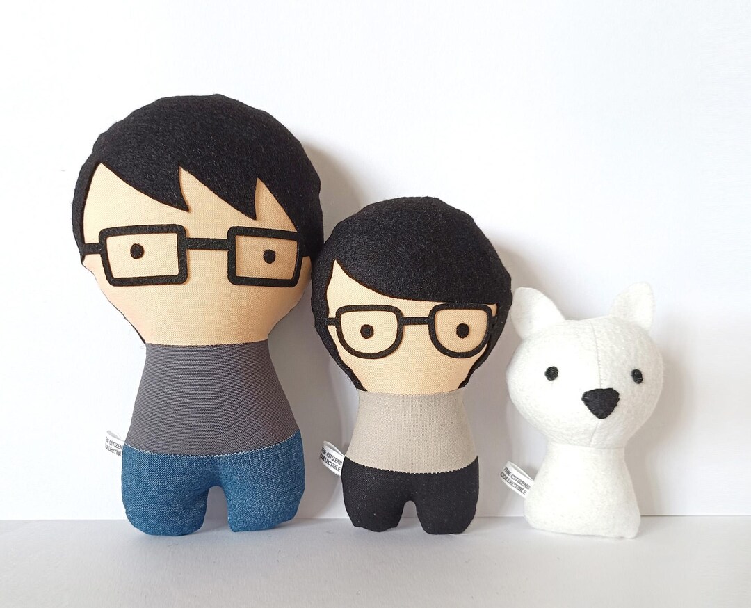 Custom Family Portrait Dolls: Personalized Plush People & Pet. - Etsy