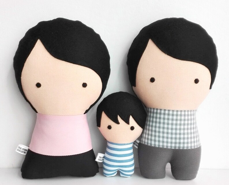 Personalised Rag Dolls Personalized Family Portrait Art | Etsy