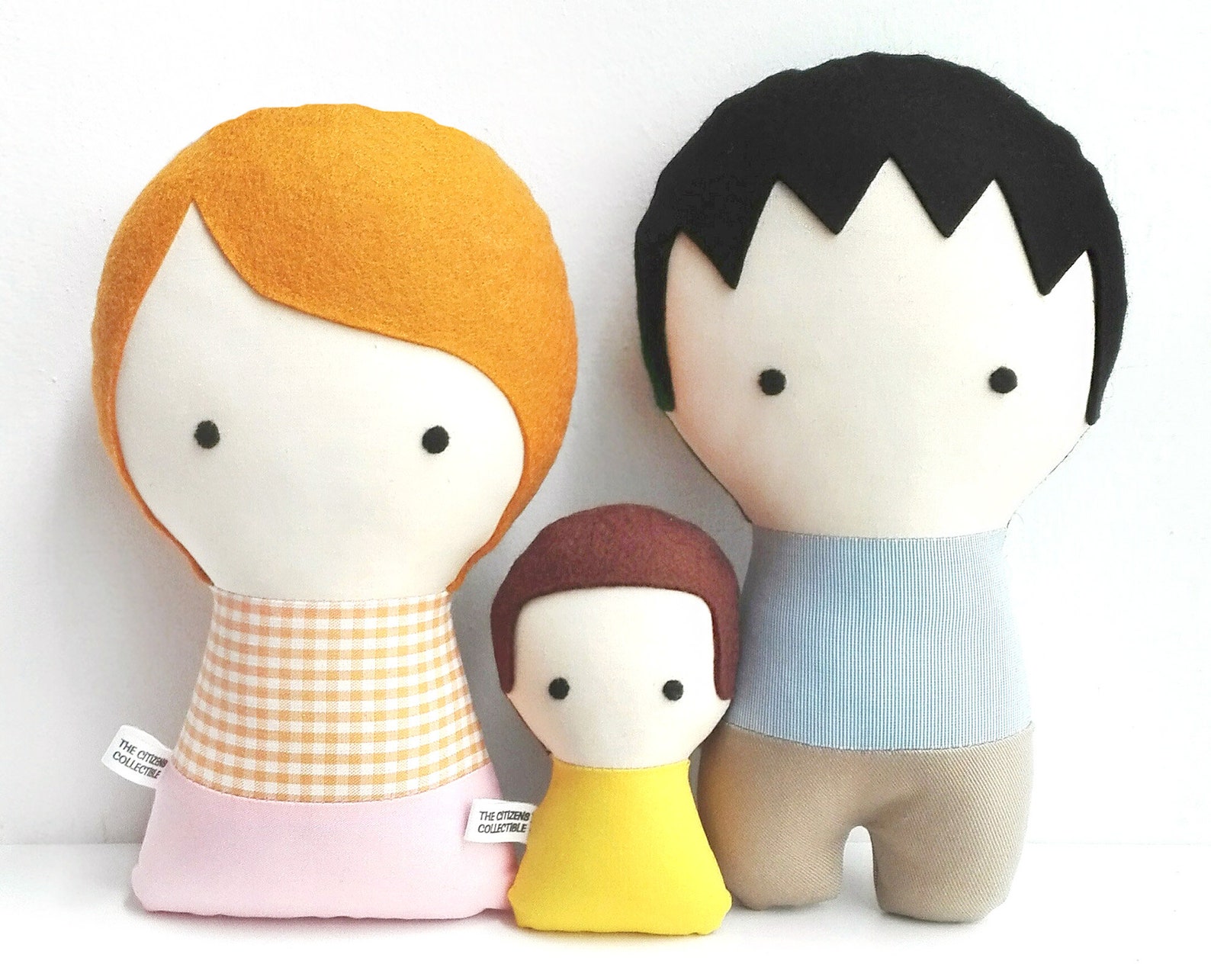 Handmade Personalized Family With Baby. Plush Doll. Custom Your Own ...