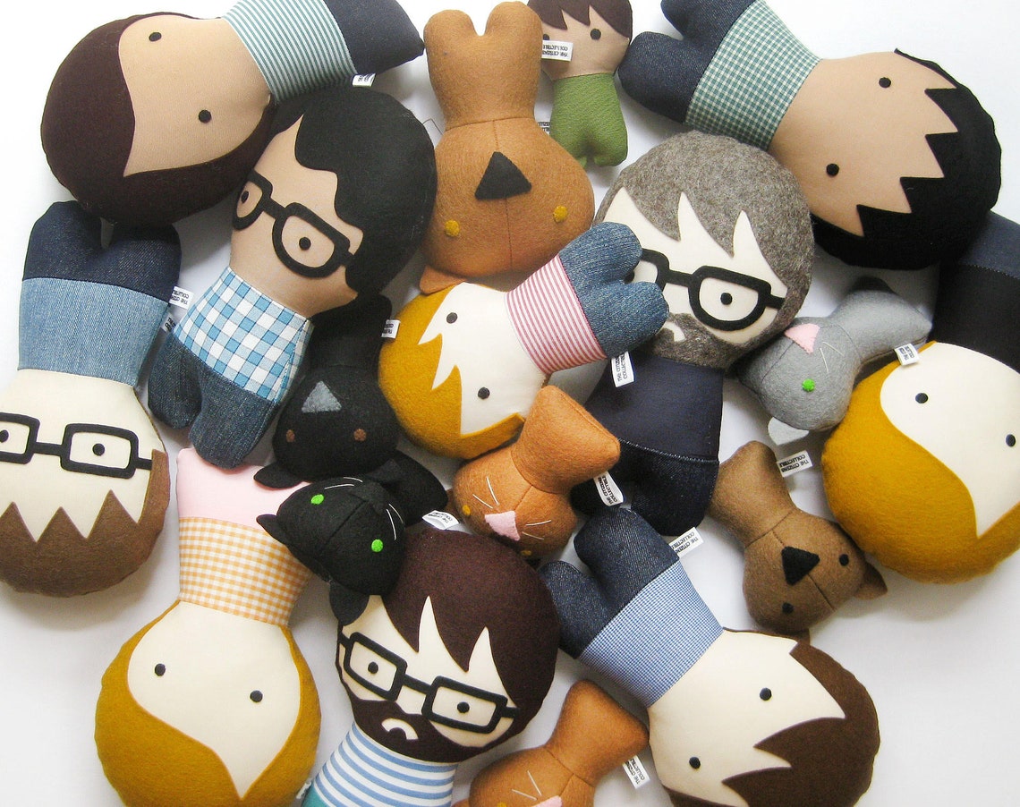 Handmade Personalized Family With Child and Baby. Plush Doll. - Etsy