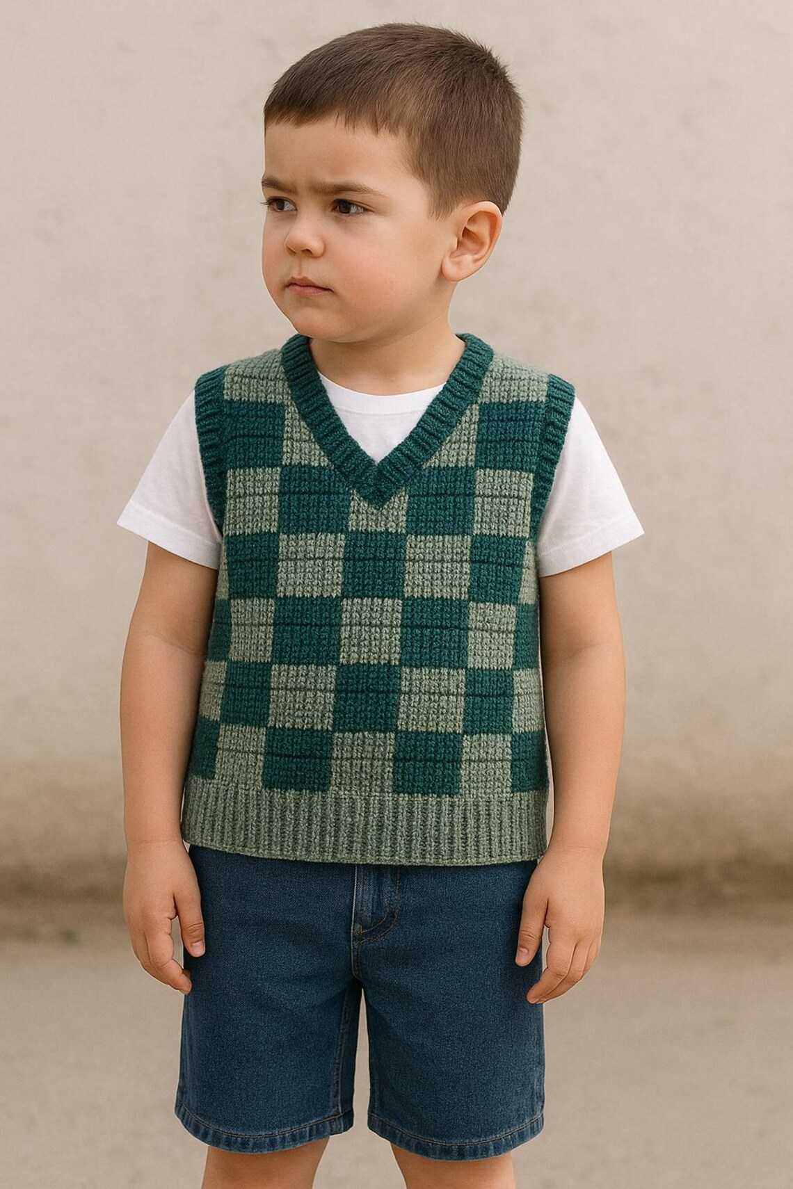 Crochet Child Vest Pattern, Easy Modern Pullover (PDF Pattern) - Etsy