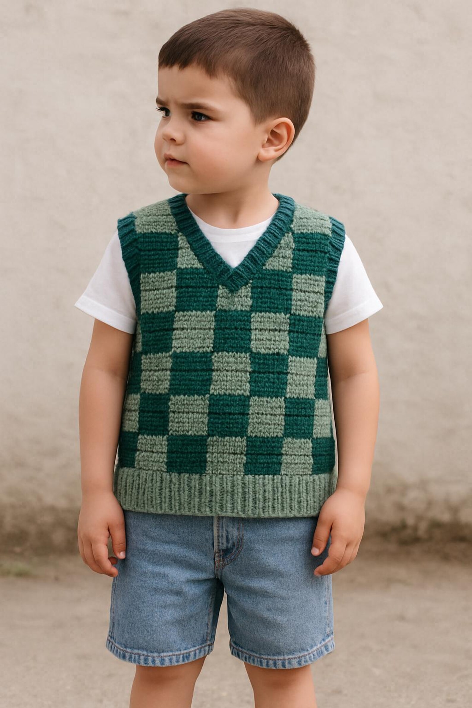 Crochet Child Vest Pattern, Easy Modern Pullover (PDF Pattern) - Etsy