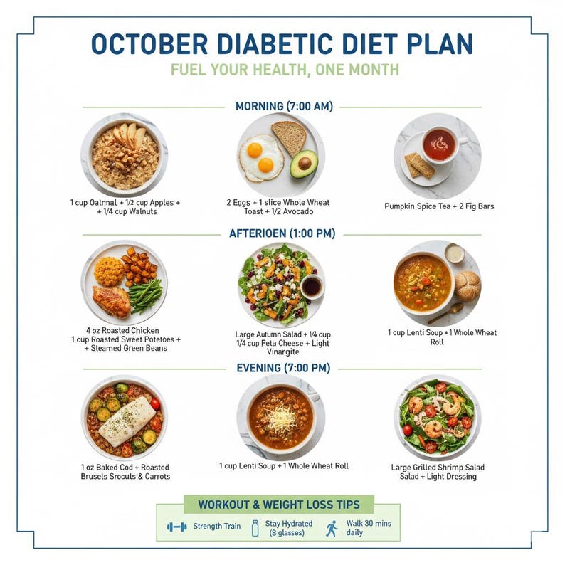 Yearly Diabetic Meal Plan Printable | Diabetic Diet Planner, Low Carb ...