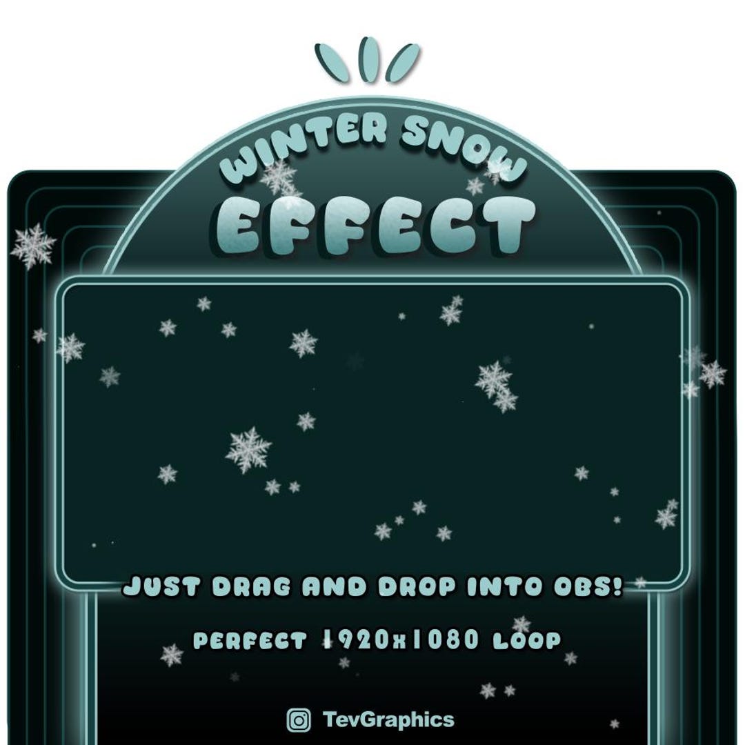 Animated Winter Snow - Transparent With Perfect Loop - Drag and Drop ...