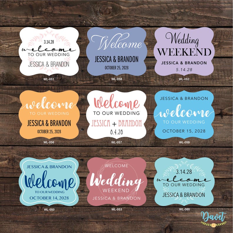 2.5 X 2 Inch Mini Wine Bottle Wedding Labels - Hundreds of Designs ...
