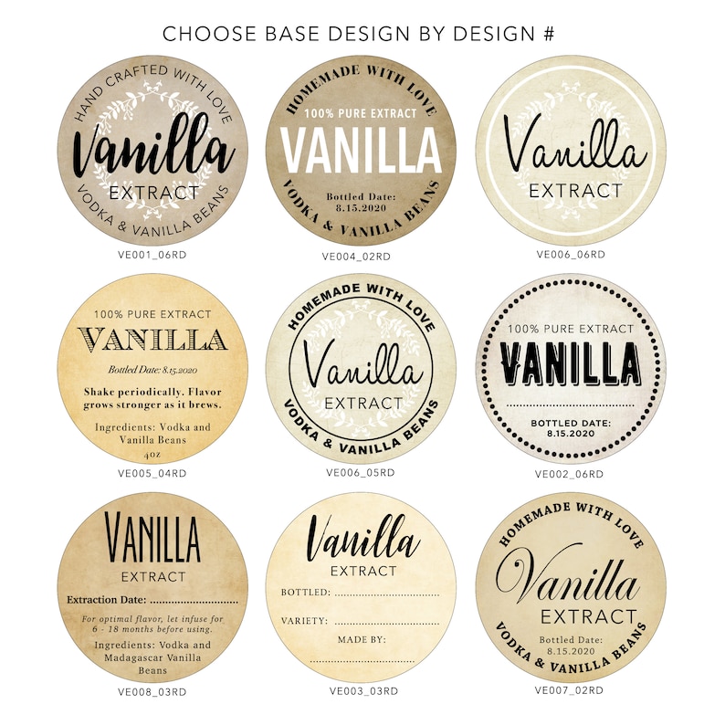 2.25 inch Personalized Homemade Item Labels Change wording | Etsy