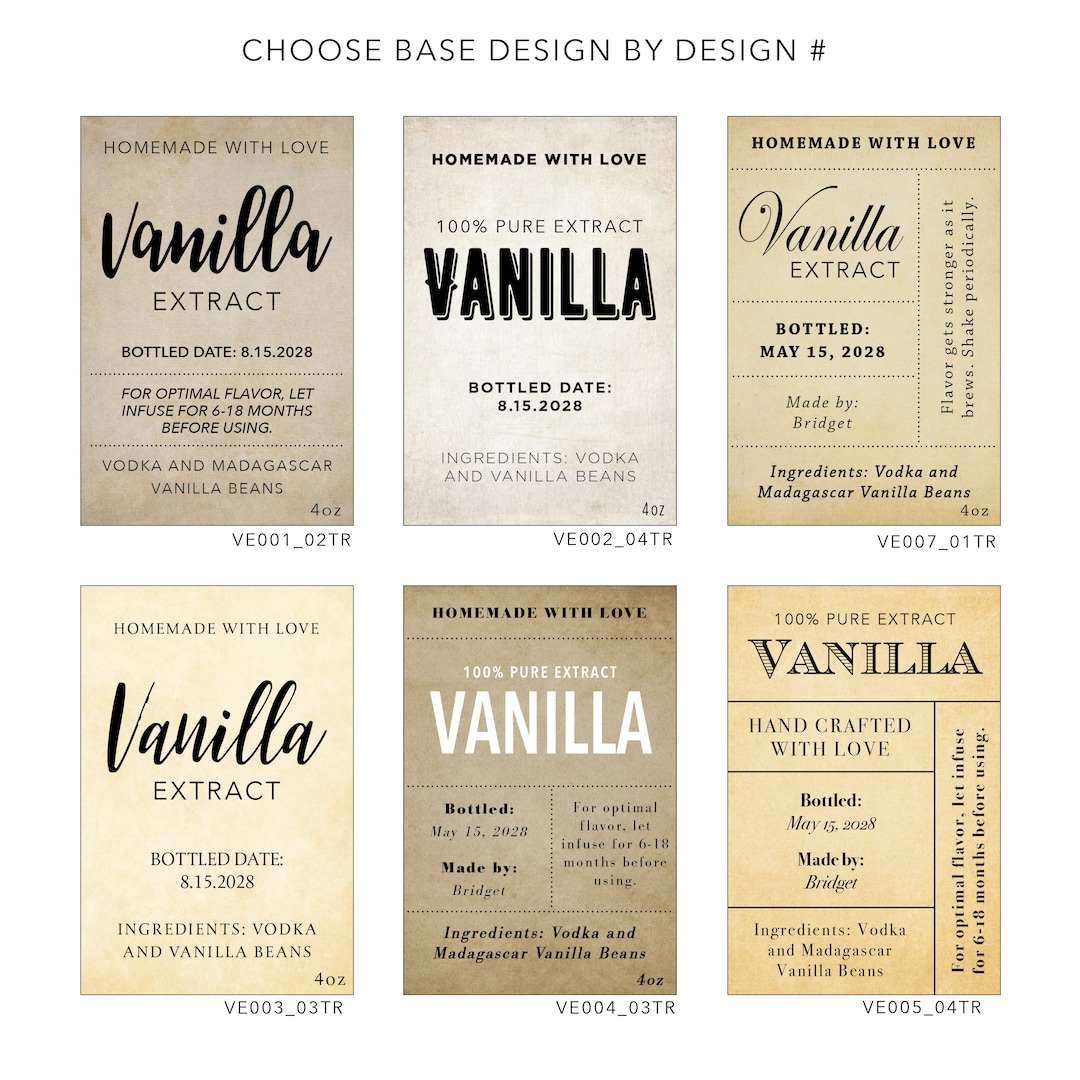 2x3 Inch Personalized Homemade Item Labels - Change Wording, Colors ...