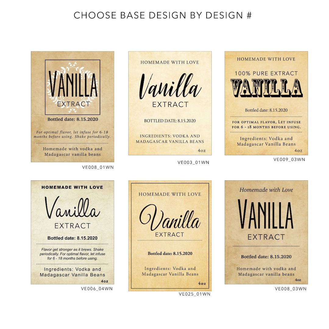 2x2.5 Inch or 2x2.67 Inch Rectangle Personalized Homemade Item Labels ...