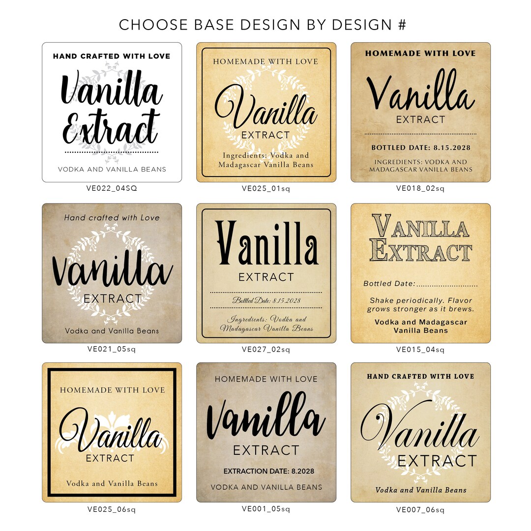 2.5 Inch Personalized Homemade Item Labels Change Wording, Colors, Etc ...