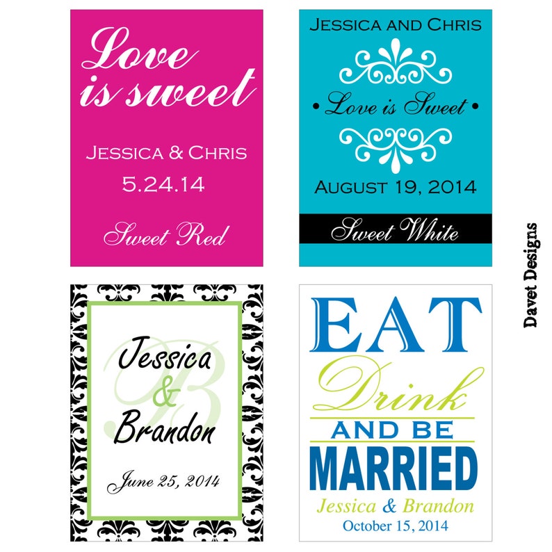 60 3x4 Inch Custom Glossy Waterproof Stickers Labels Seals for - Etsy