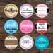 1.25 Inch Personalized Glossy Wedding Stickers Labels - Hundreds of ...