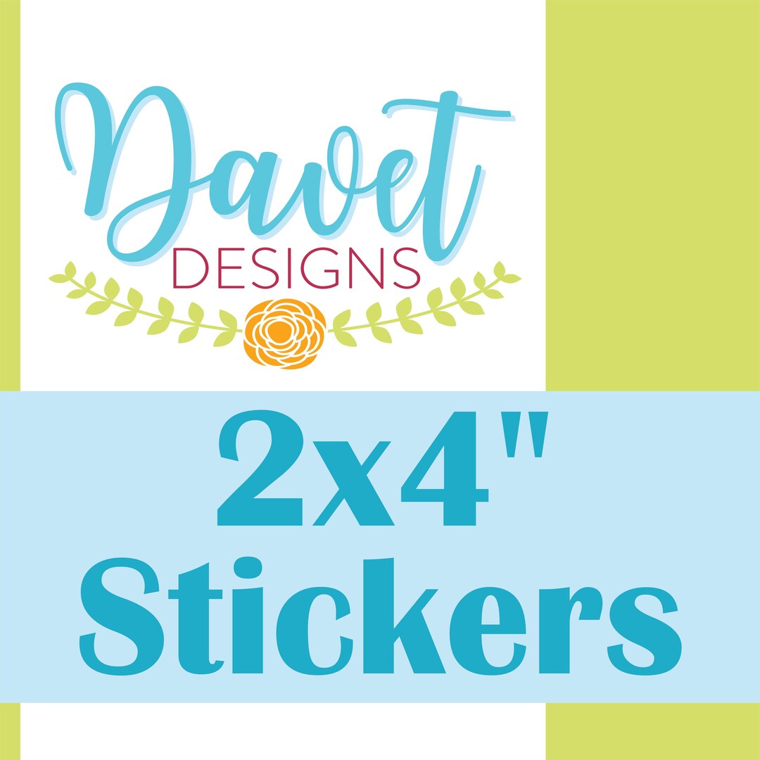 2x4 Inch Custom Glossy Waterproof Stickers Labels Seals for Your ...