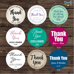2.25 Inch Glossy Wedding Stickers Labels Seals -many Designs to Choose ...