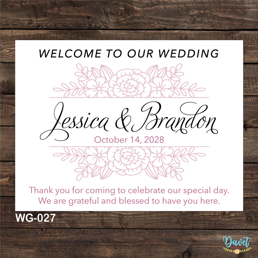 4x3 Glossy Waterproof Wedding Welcome Bag Stickers - Hundreds of ...