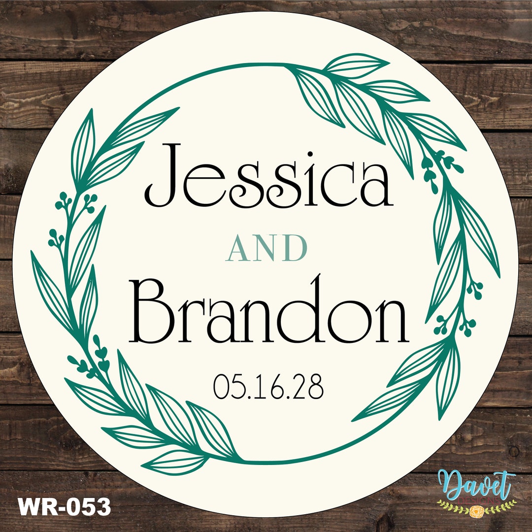 1.5 Inch Custom Glossy Waterproof Wedding Stickers Labels - Many ...