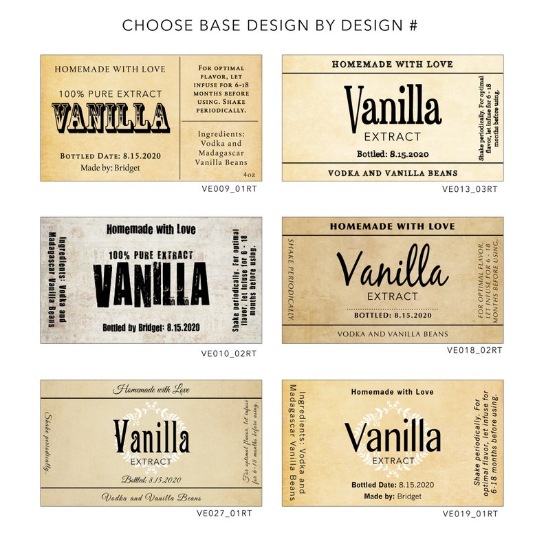 2x3.5 Inch Personalized Homemade Item Labels - Change Wording, Colors ...