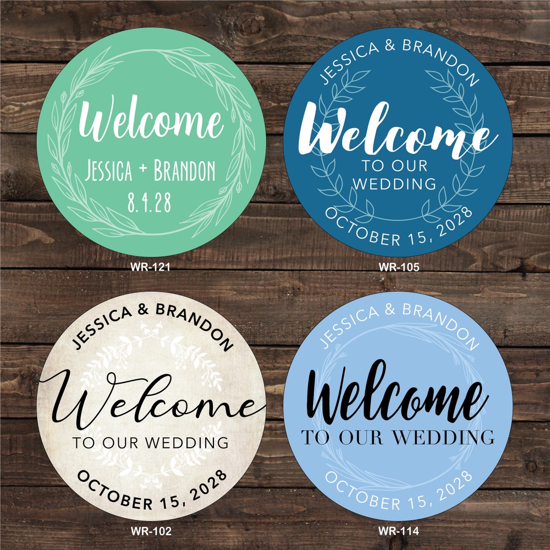 Small .75 Inch Custom Kisses Glossy Wedding Stickers Round - Hundreds ...