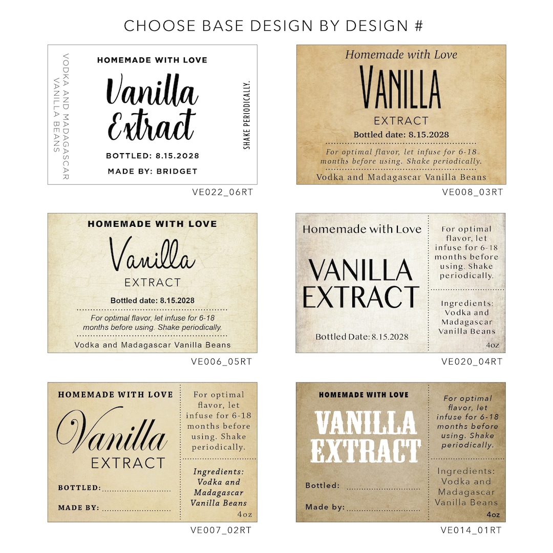 2x3 Inch Personalized Homemade Item Labels - Change Wording, Colors ...