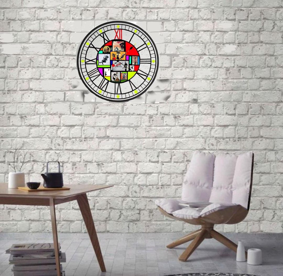 BANKSY Mirror Wall Clocks - Etsy