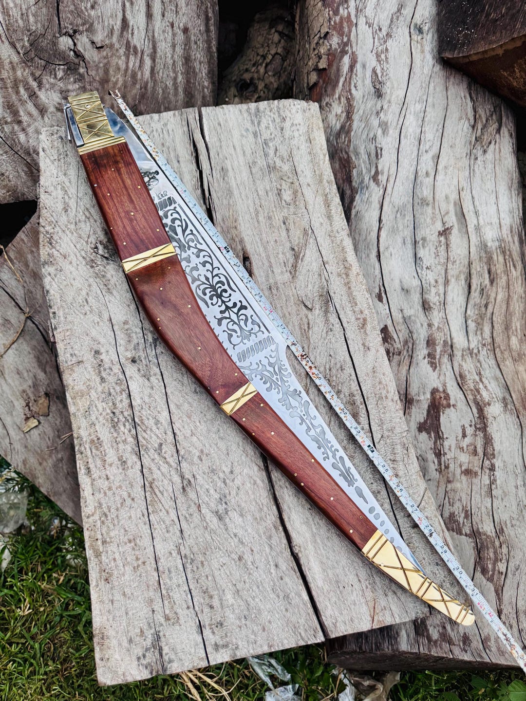 Handmade Spanish Navaja Folding Knife: Rosewood Handle, J2 Steel Blade ...