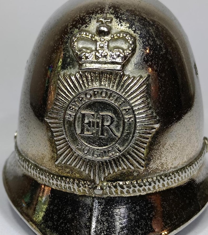 Vintage 1950s LONDON ERII Metropolitan Police Bobby Hat Pewter BELL - Etsy