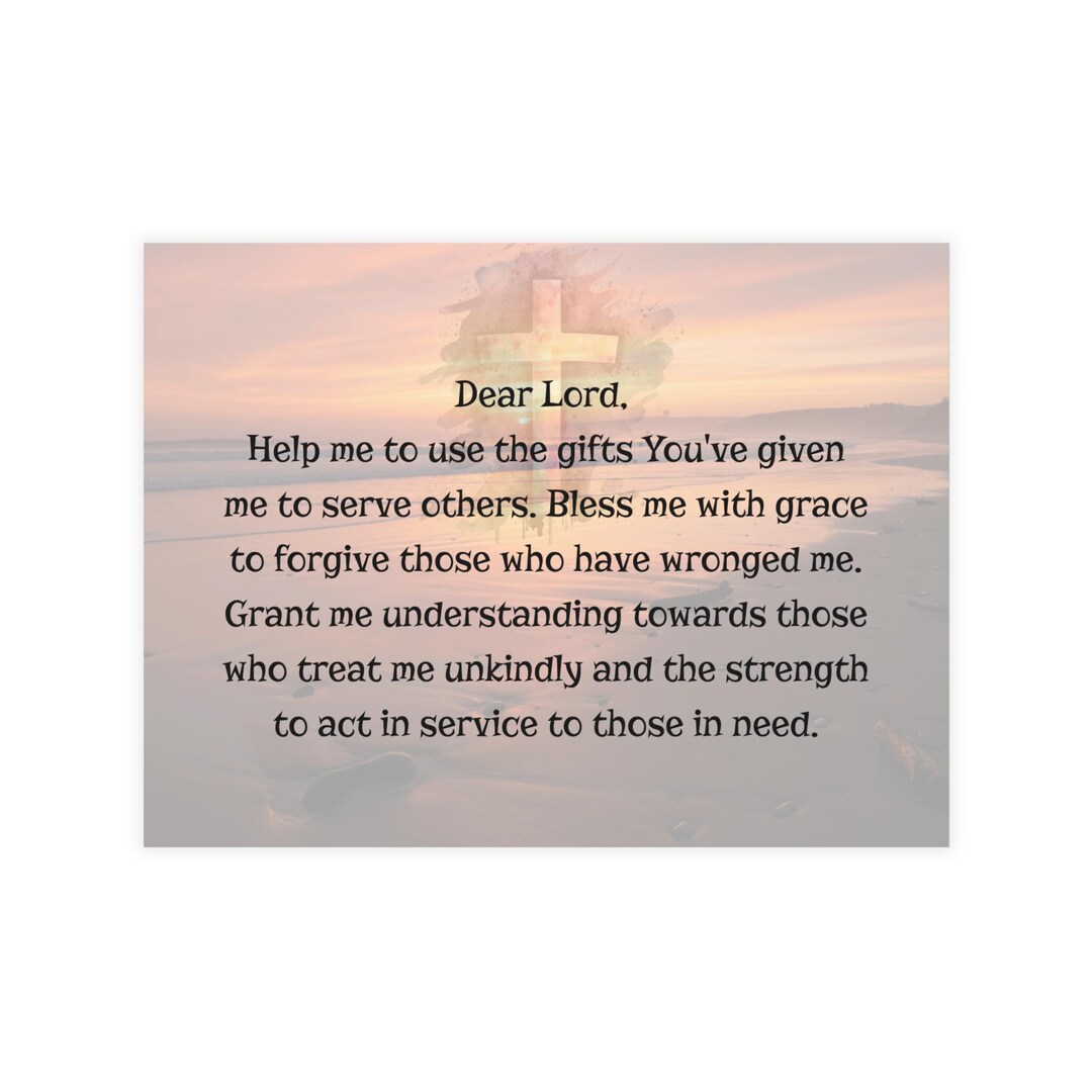 Prayer Postcard | God Give Me Grace | Spirituality Christian Gifts | 6. ...