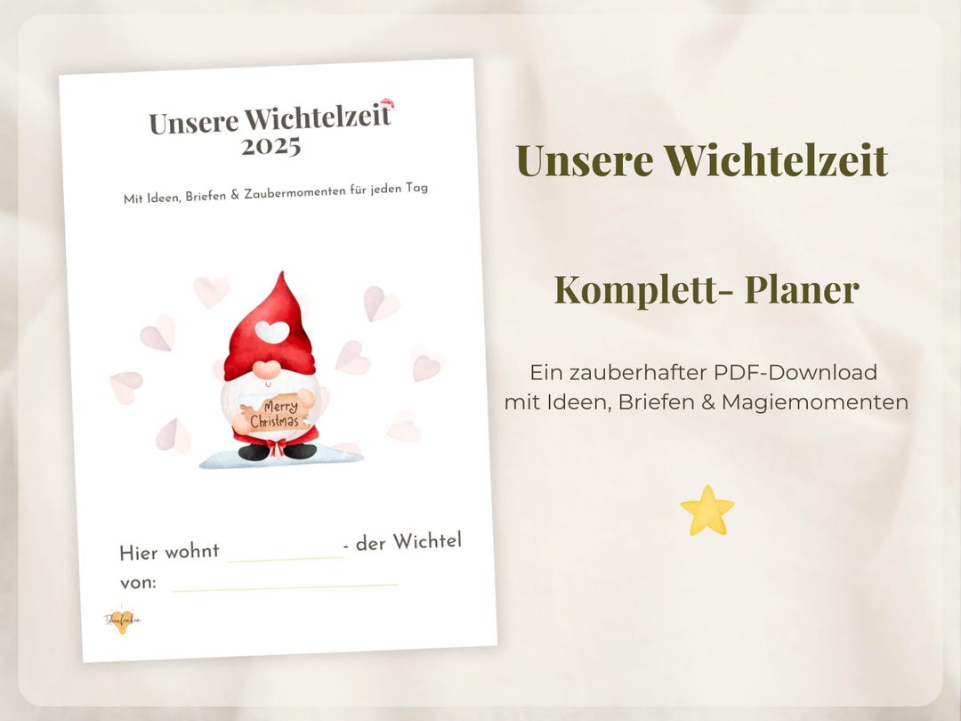 Secret Santa Planner 2025 – With Ideas and Letters | Digital Christmas ...