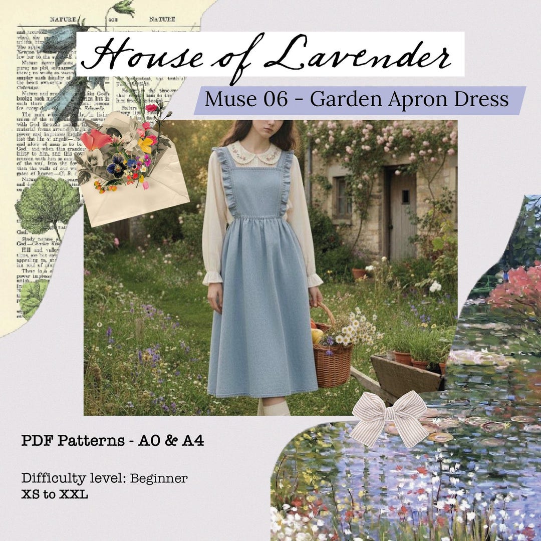 Garden Apron Sewing Pattern | Beginner Friendly | XS–XXL | PDF Pattern ...