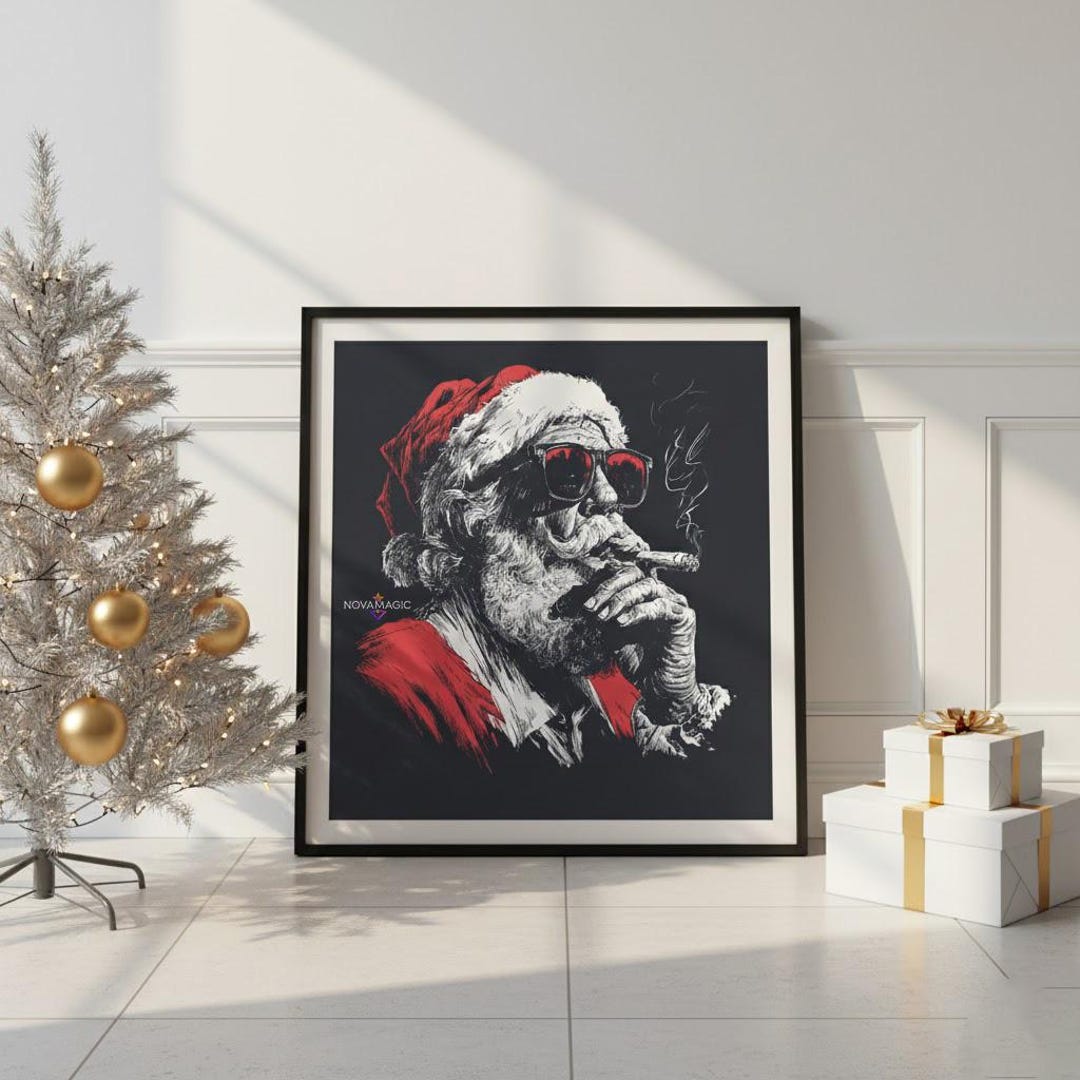 Christmas Wall Art, Santa Claus Print,christmas Poster,xmas Prints - Etsy