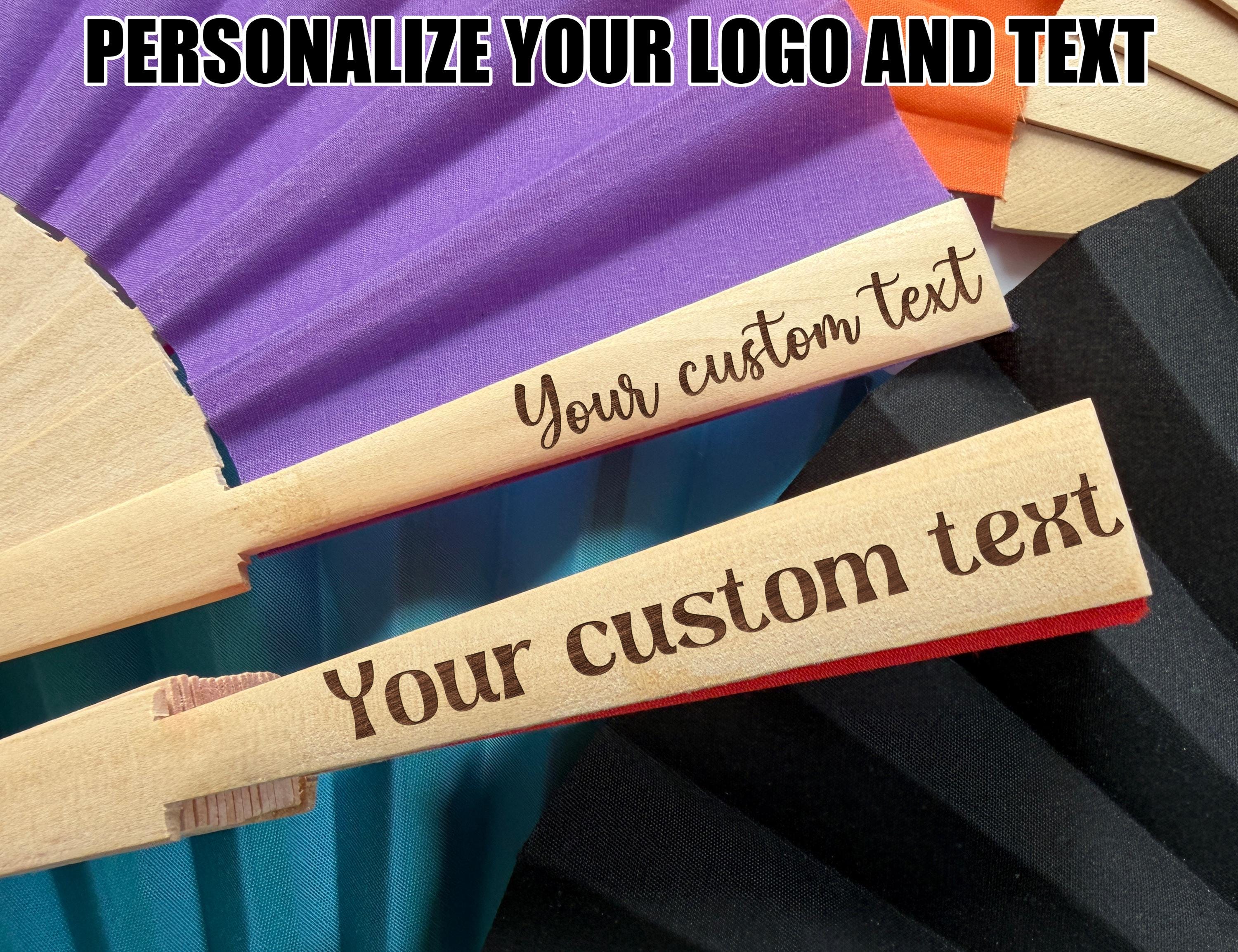 Custom Wedding Clack Hand Fans, Bridal Shower Engraved Folding Fans ...