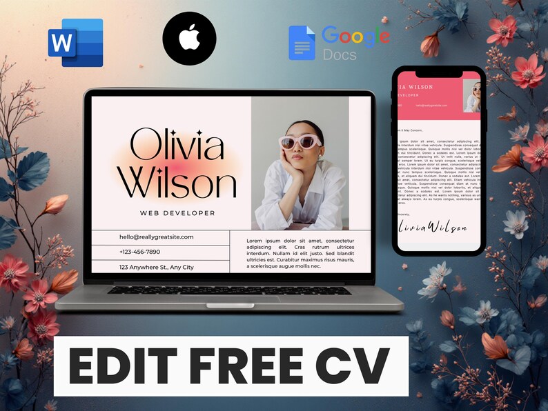 Resume Template, Free and Modular CV Design, Suitable for Every ...
