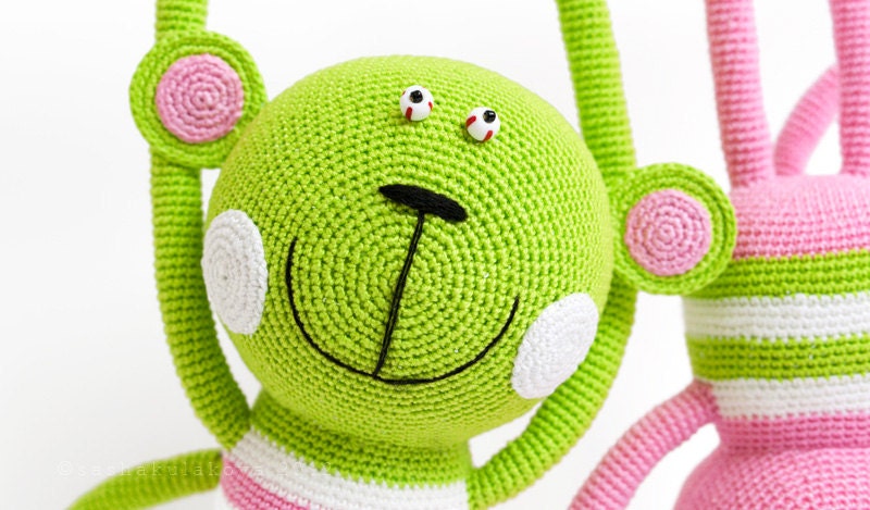 PDF PATTERN Monkey With Magnetic Hands - Etsy