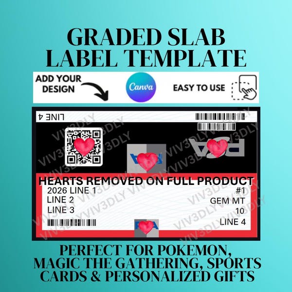 Custom Psa Slab and Label - Etsy