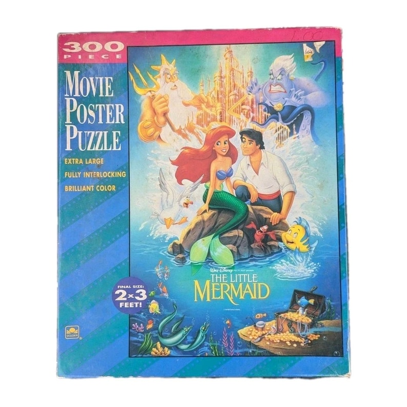 Vintage Golden Disney's the Little Mermaid Banned Cover Movie Poster ...