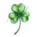 15 Shamrock Clipart Set Clover Watercolor Printable JPG High Quality ...