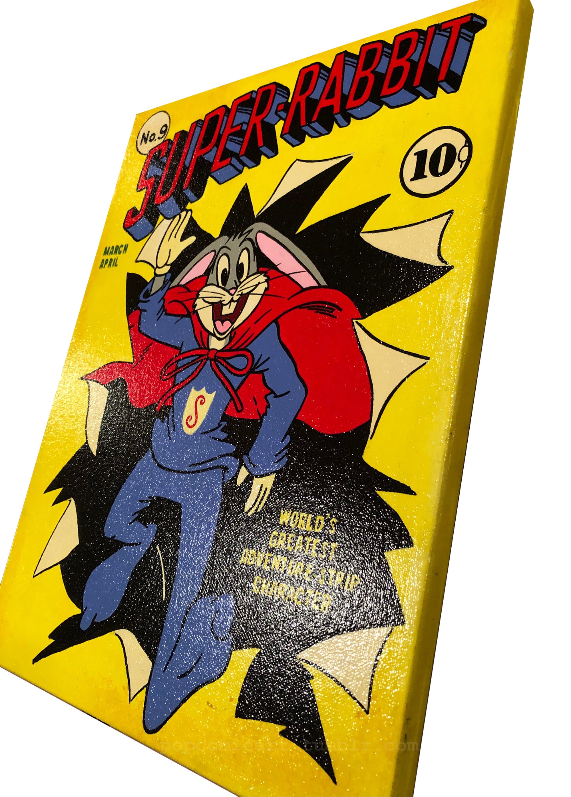 Bugs Bunny Super Rabbit POP Art Painting Comic Book - Etsy