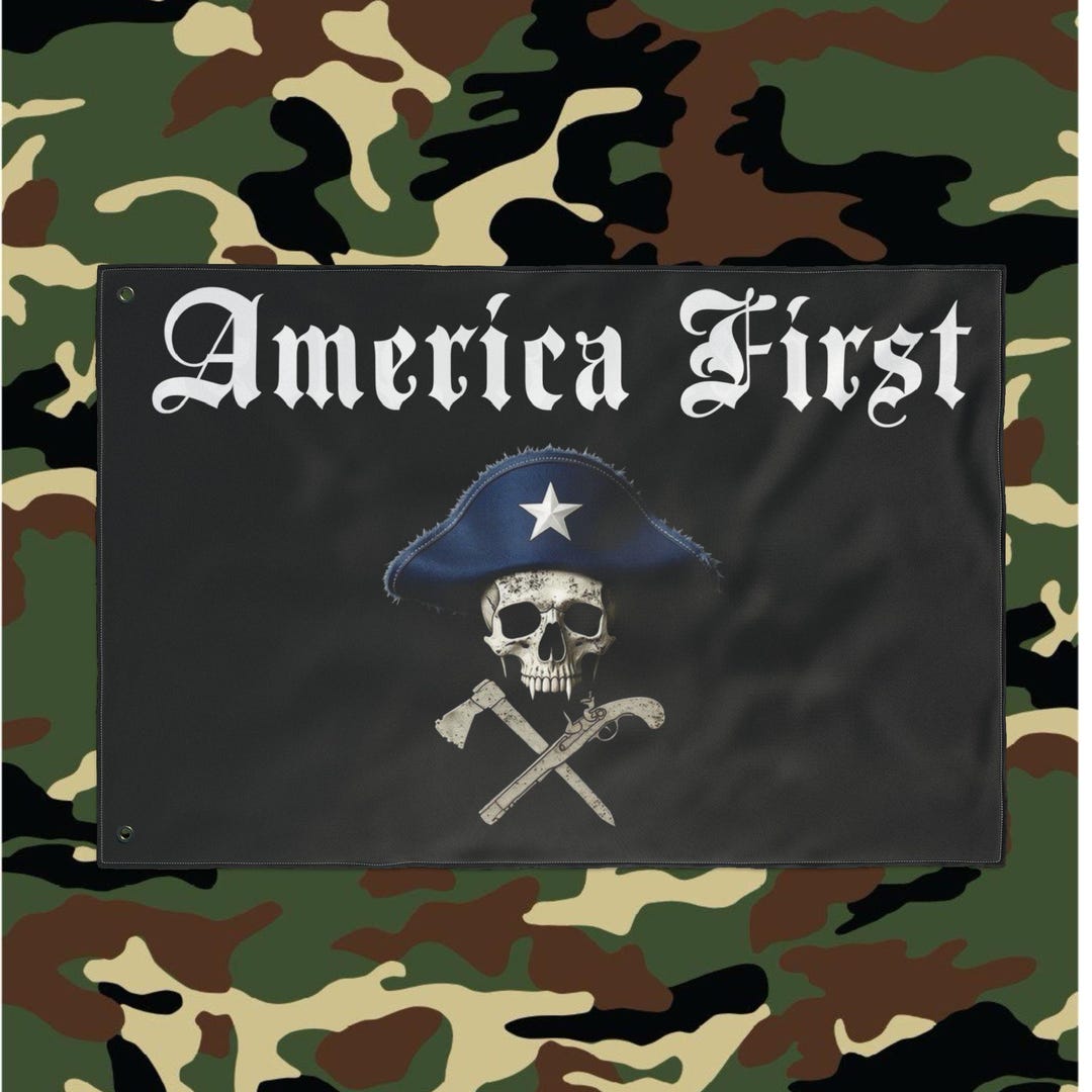 AMERICA FIRST PATRIOT Flag - Etsy