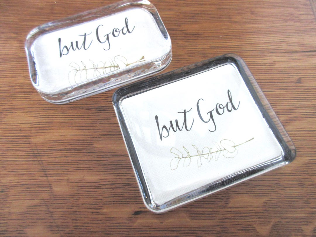 Christian Paperweight Gift: "but God" Bible Verse Office Decor - Etsy
