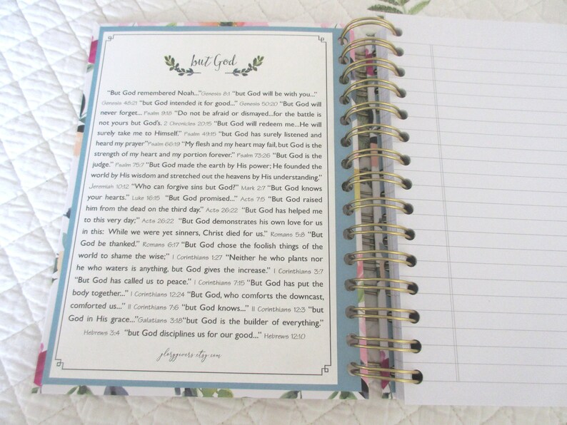 But God Christian Journal Prayer Floral Journal Lined Journal - Etsy