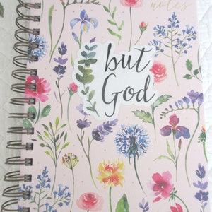 But God Christian Journal Prayer Floral Journal Lined Journal - Etsy