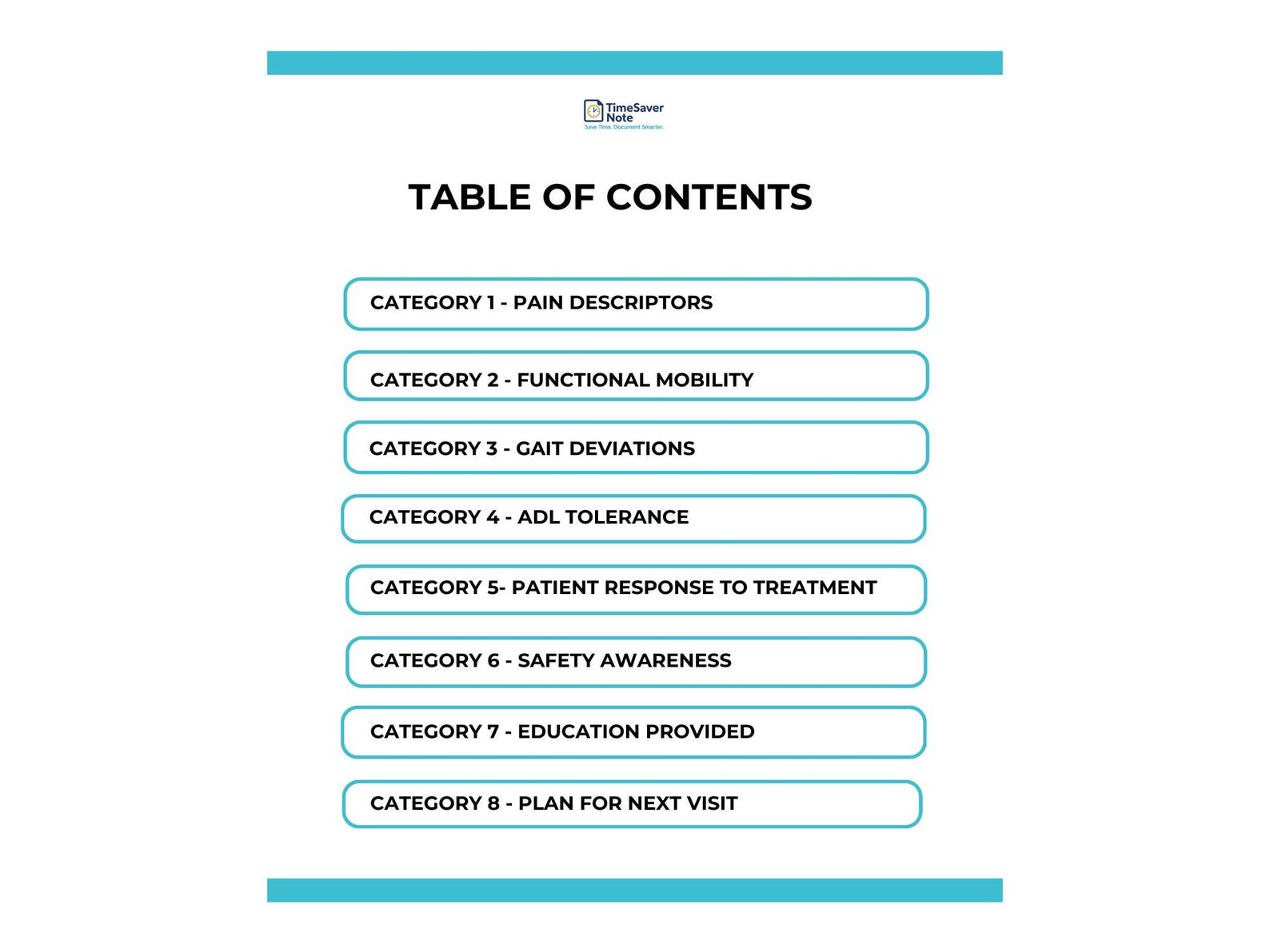 PT & PTA Documentation Toolkit / Clinical Notes Phrases Pack /8 ...