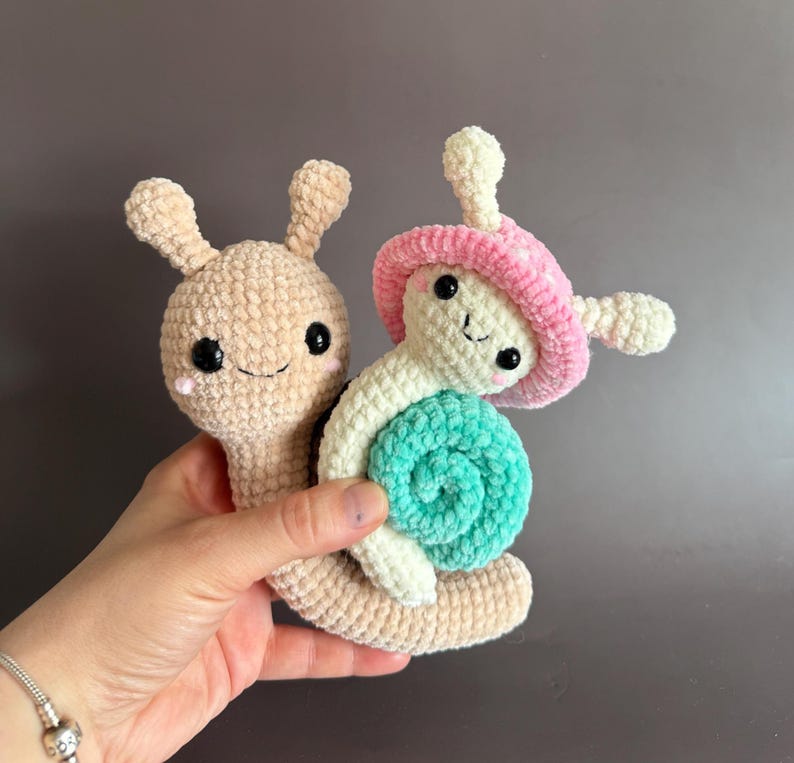 Snail Crochet Patterns | Amigurumi Plush PDF (digital Download) - Etsy