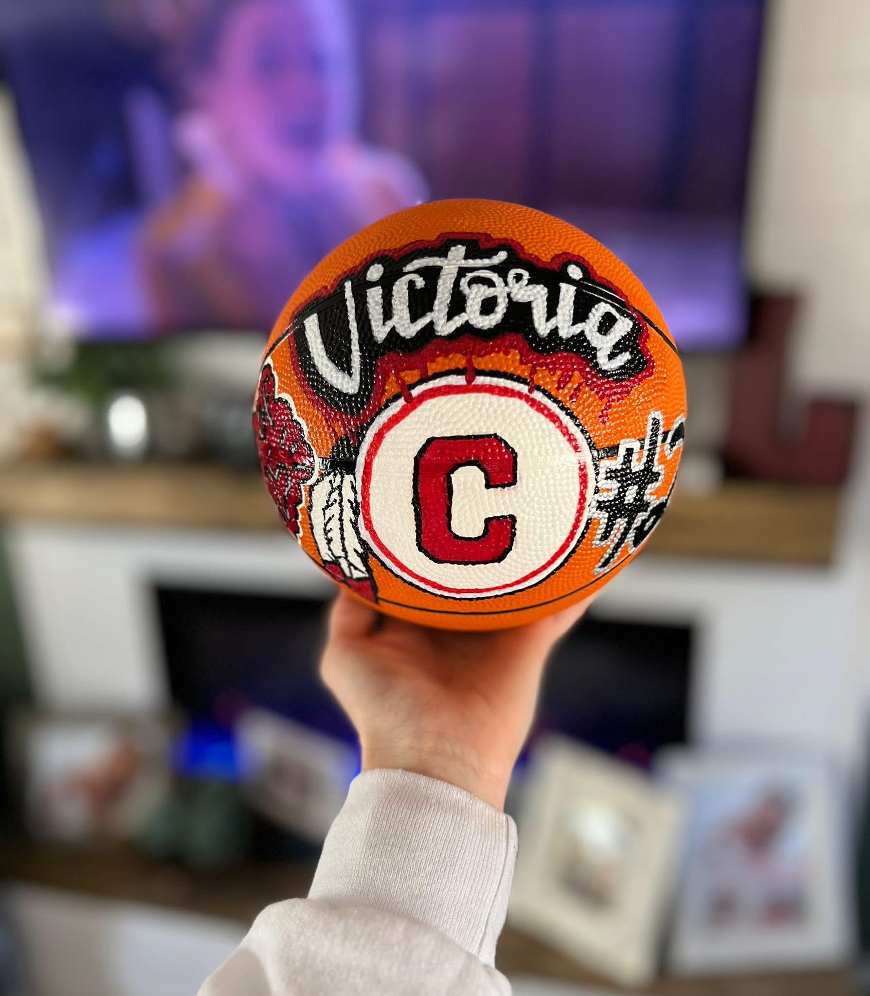 Custom Hand-painted Sports Balls - Etsy