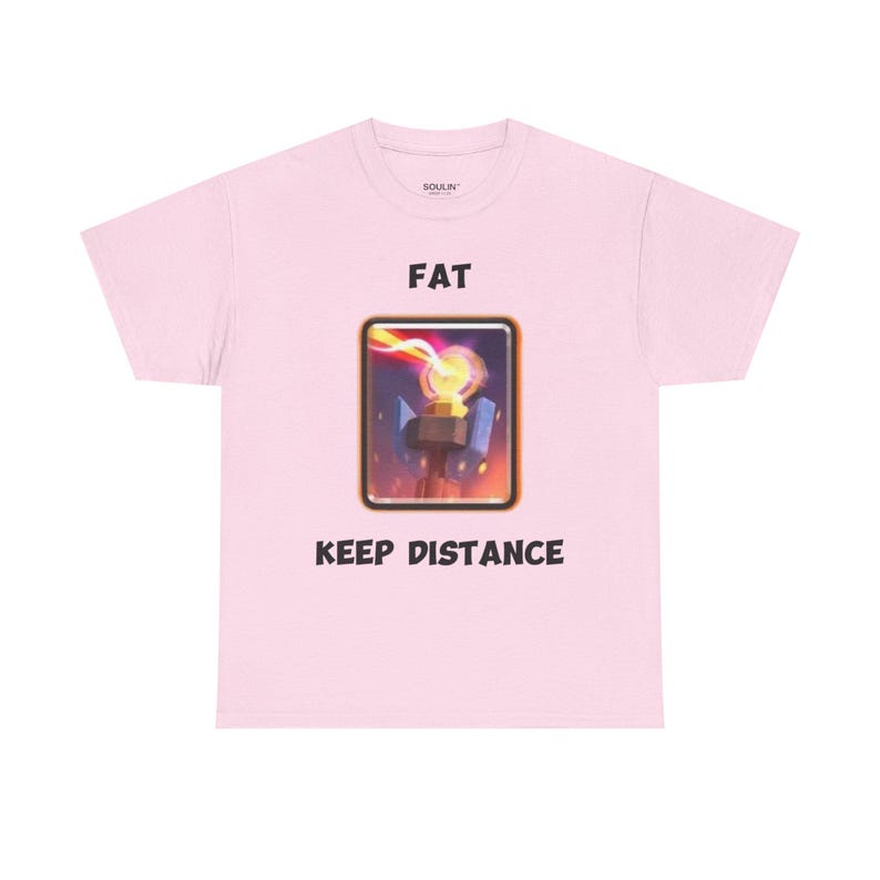 Inferno Tower Meme T-shirt | "fat Keep Distance" Funny Clash Royale Tee ...