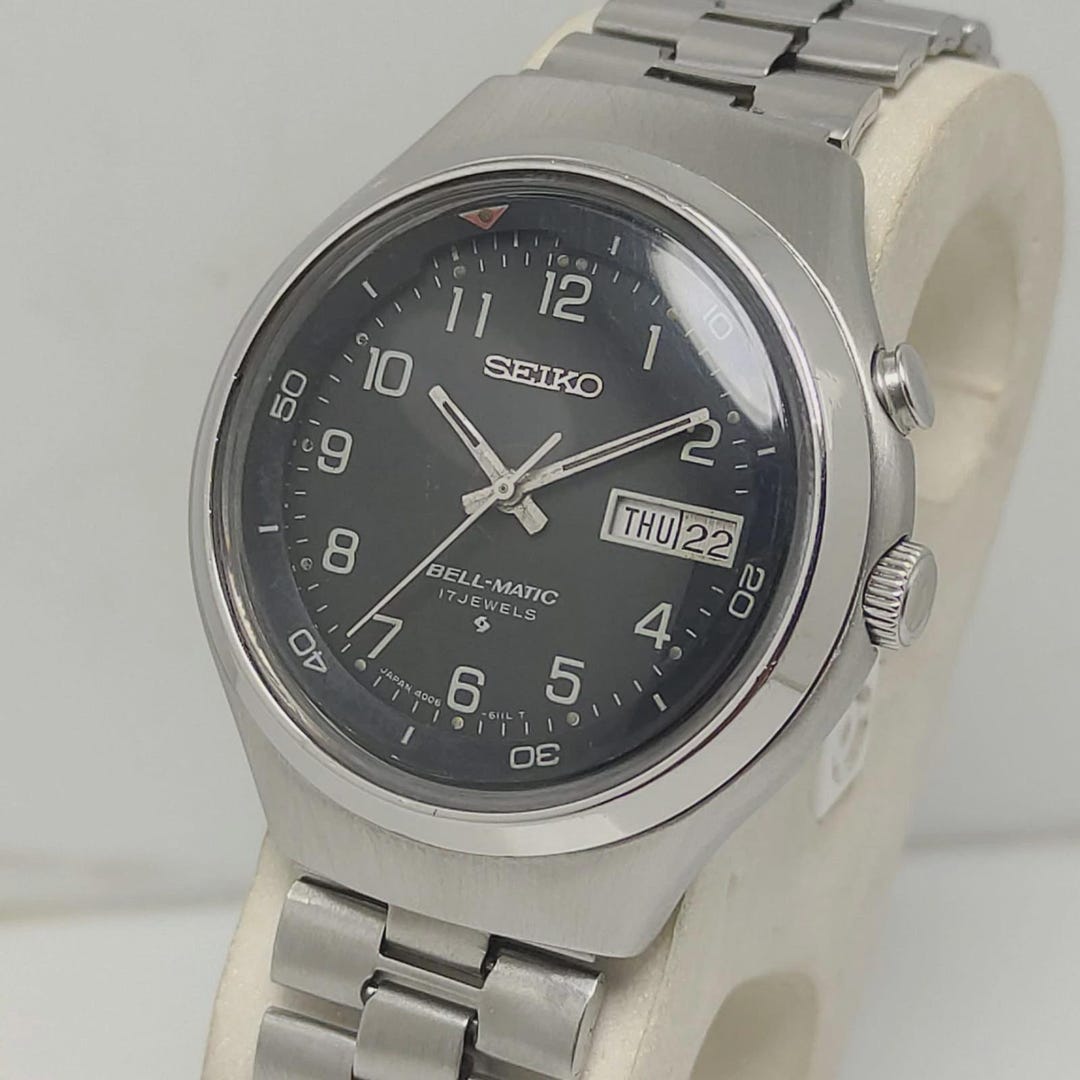 Seiko Bell-matic 4006-6060 Automatic Men's Watch Military Dial ...