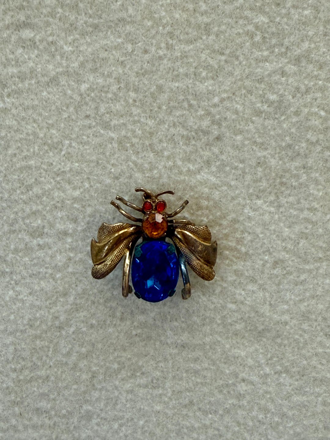 Vintage Czecho Blue Glass Bug Brooch – Art Deco Era Jewelry - Etsy
