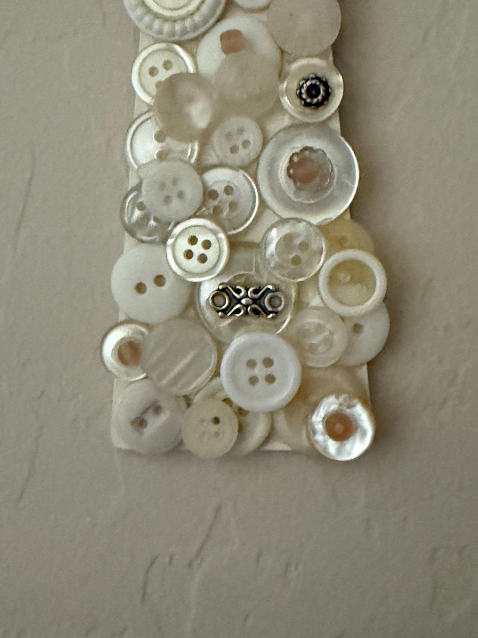 Handmade Wooden Cross With Upcycled Buttons & Embellishments | Unique ...