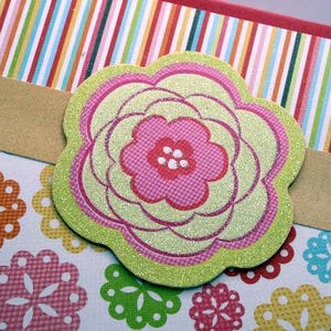 20240016 Floral Stripe Card for Any Occasion - Etsy