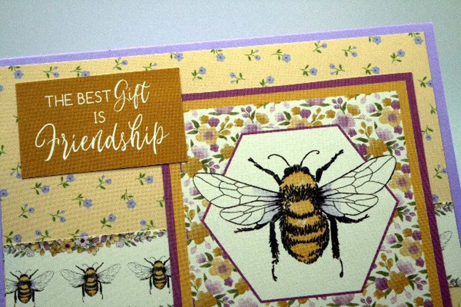 20230047 Floral Friendship Bee All Occasion Card - Etsy