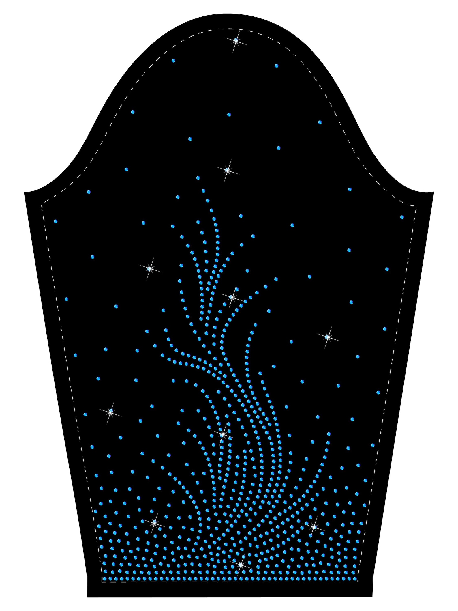 16ss and 10ss Rhinestone Sleeve Template Pattern 4&3mm Cut Size ...